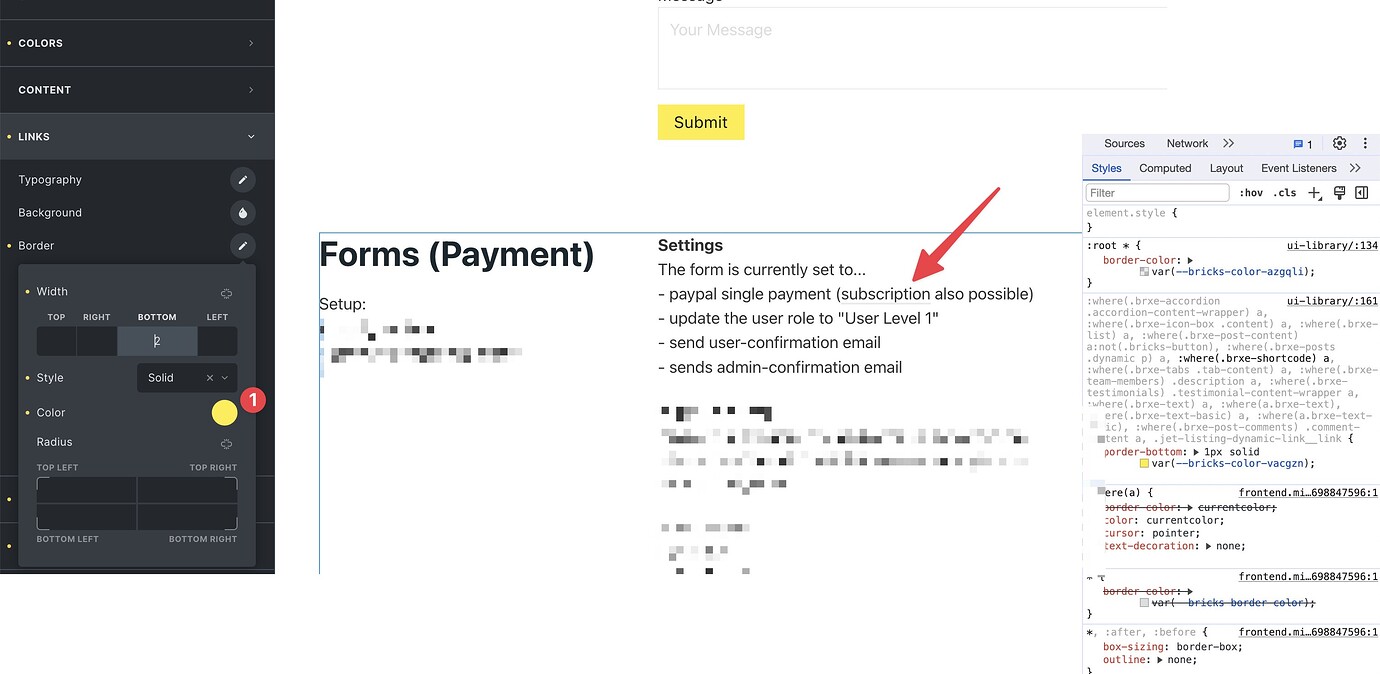 SOLVED: Theme Styles: Global border color overrides global link border color - Bugs - Bricks ...