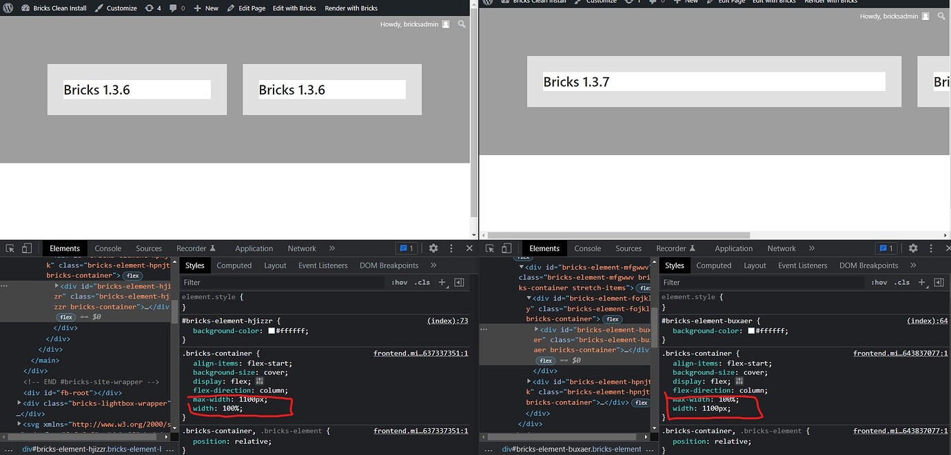 Container Width 1100px by default but smallest breakpoint is 768px width - Feature Requests ...