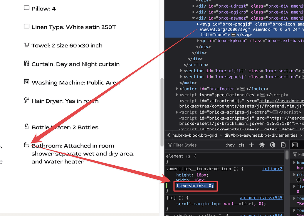 NO BUG: SVG Icons Are Sized Incorrectly with Longer Content - Bugs - Bricks Community Forum