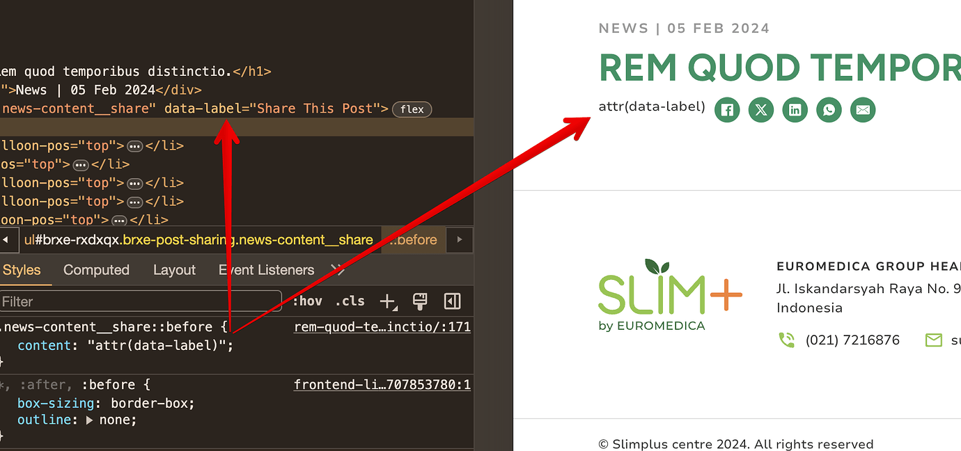 IMPLEMENTED: Pseudo-element content can't use data from attribute - Feature Requests ...