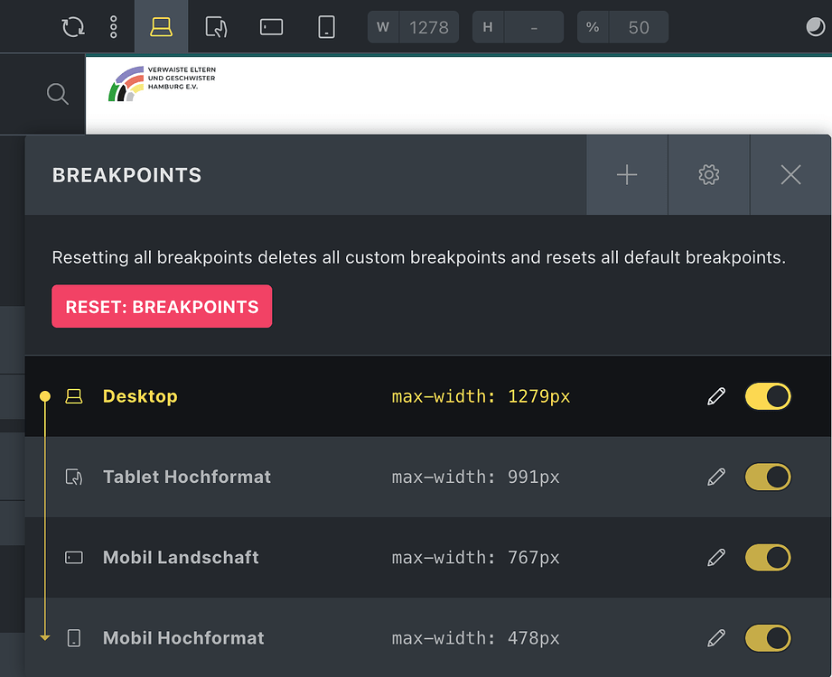 NO BUG: After adding new Breakpoint: CSS dos not load in wide Screen ...