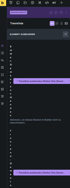 SOLVED: Hide element - CSS layout when connecting to a property - Bugs - Bricks Community Forum