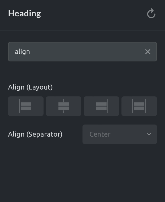 Element settings: How to search sub settings (text-align, etc.) - Feature Requests ...
