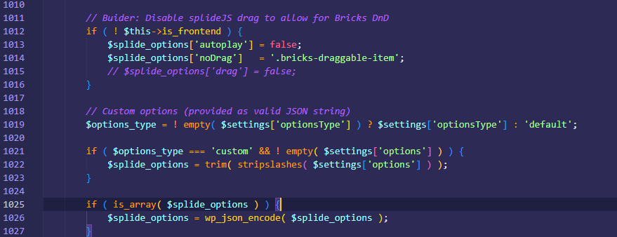 SOLVED: Nestable Slider Custom Options - Invalid JSON - Bugs - Bricks ... SOLVED: Nestable Slider Custom Options - Invalid JSON - Bugs - Bricks ...