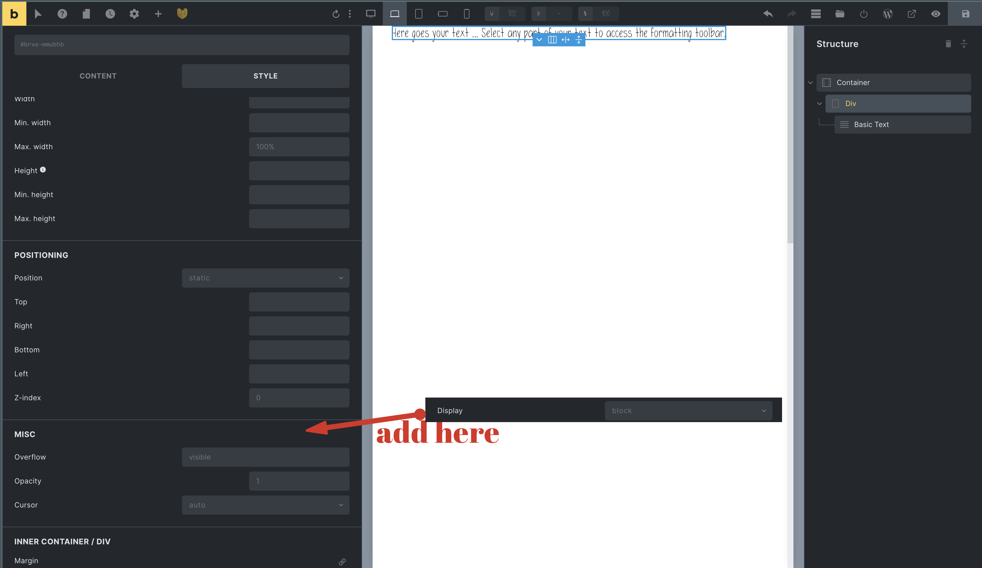 Show all properties in the styles tab - Feature Requests / Improvements - Bricks Community Forum