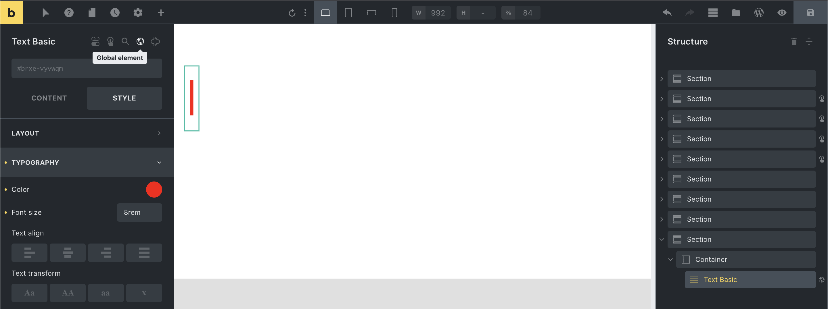 WAIT: Saving text element as global sets its color to black - Bugs - Bricks Community Forum