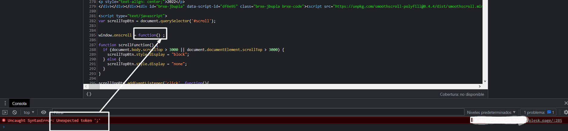 SOLVED: Syntax Error in the index file - Bugs - Bricks Community Forum