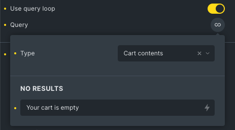 No Results for Cart Contents - Feature Requests / Improvements - Bricks Community Forum