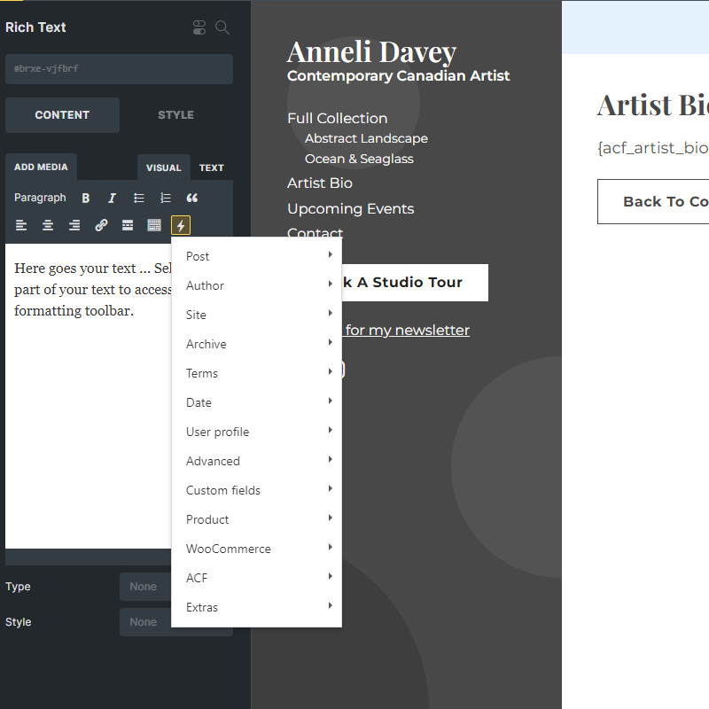 Make All Dynamic Data Selection Dropdowns Like The One Used For Rich Text Feature Requests