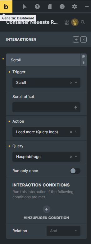 IMPLEMENTED: Load more button feature for loop builder - Feature Requests / Improvements ...