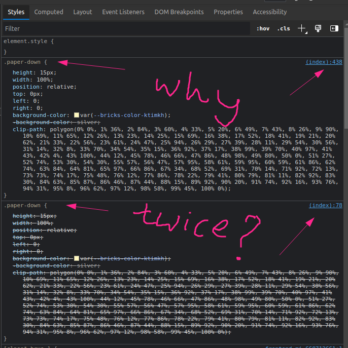 WAIT: Dual style embedding - Bugs - Bricks Community Forum