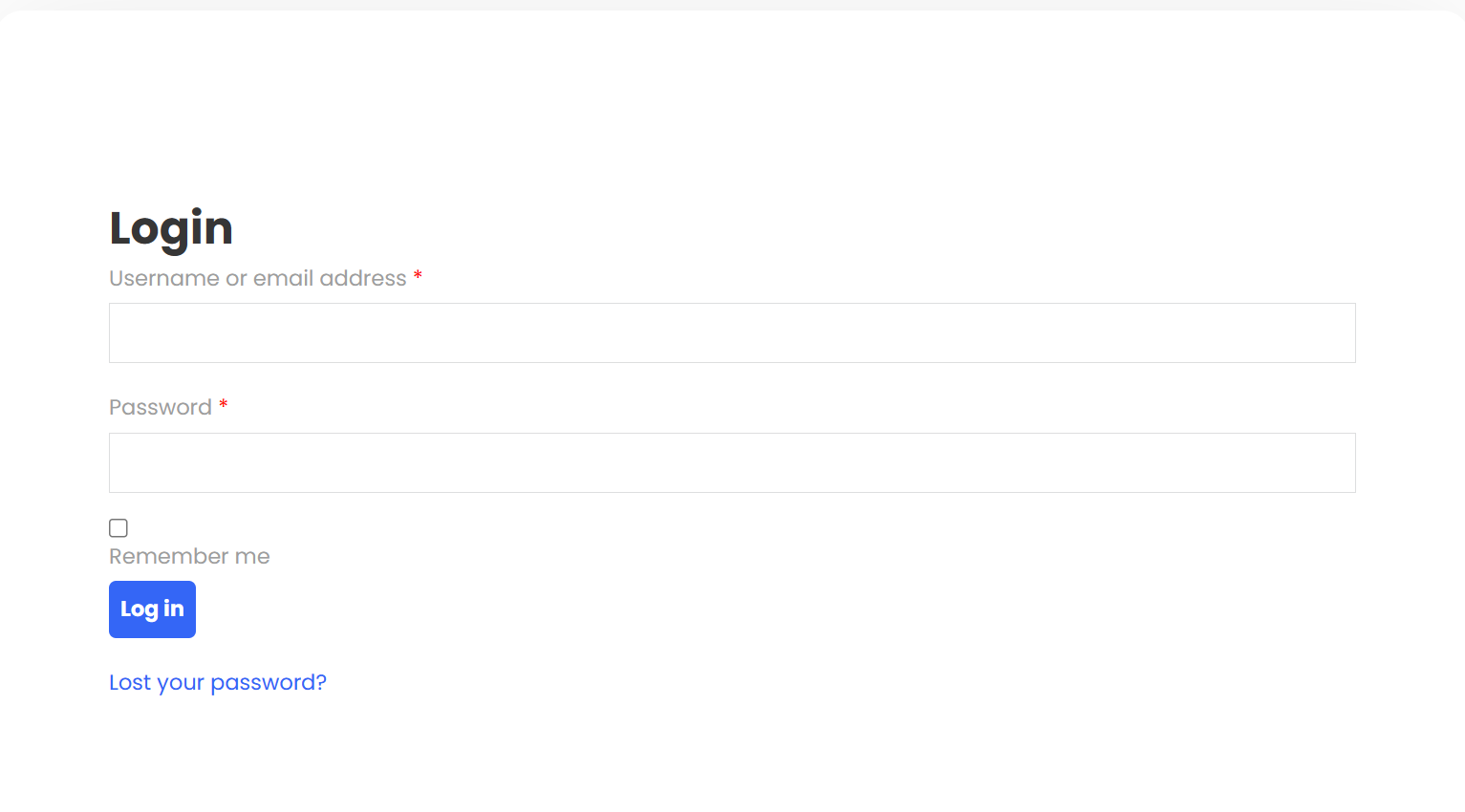 NO BUG: The WooCommece Account Page Login Fields - Bugs - Bricks Community Forum