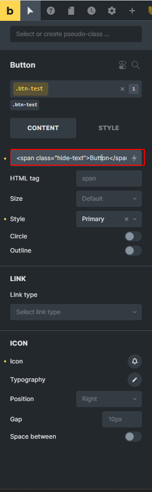 How to remove button text on smaller screen sizes - How To - Bricks Community Forum