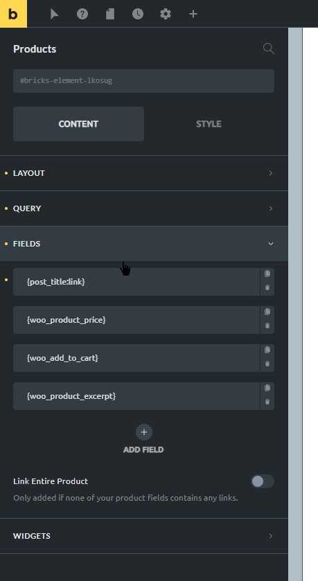 SOLVED: Woocommerce fails when adding product description field - Bugs - Bricks Community Forum