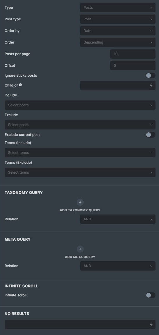 WIP: More options in the (ACF) Relationship Query - Feature Requests / Improvements - Bricks ...