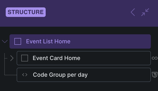 Make component and query loop property work with query loop assigned to non root elements ...