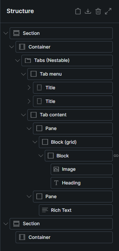 NO BUG: CLS in Nestable tabs in page - Bugs - Bricks Community Forum