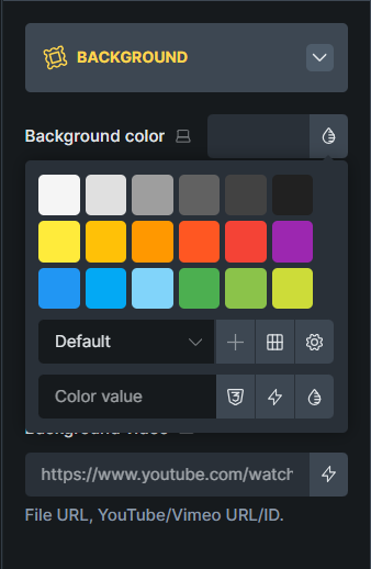 IMPLEMENTED: Problematic color palette + empty space in grid mode (Bricks 2.2) - Feature ...