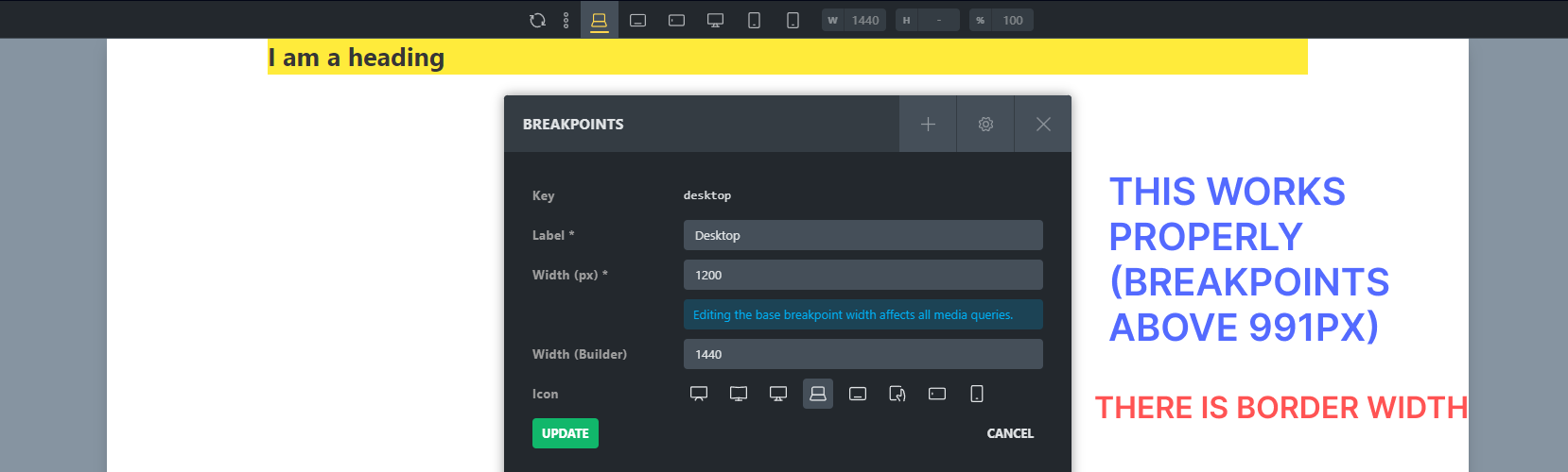Help With Breakpoints Width (px) and Width(Border) - How To - Bricks Community Forum