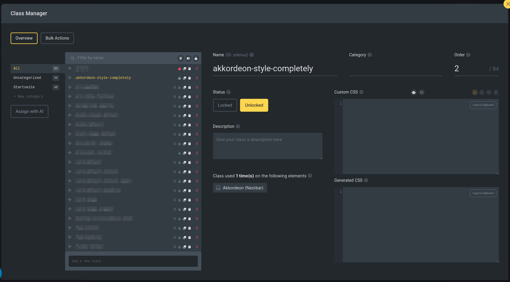 NO BUG: Accordion (nestable) does not save settings in CSS and padding from content is not ...