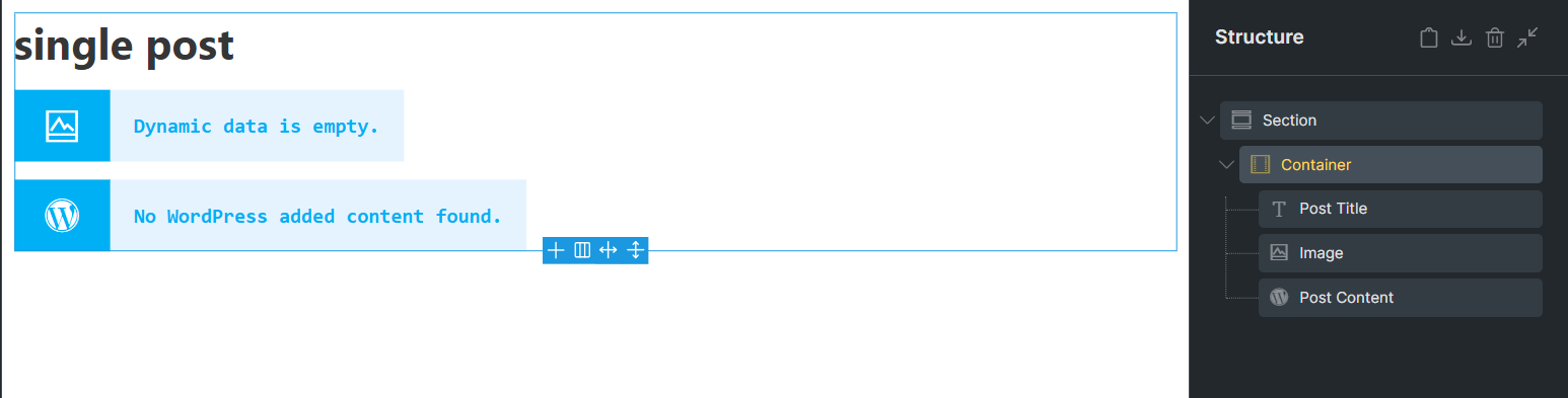 Auto popuplate single post content (in builder) - Feature Requests / Improvements - Bricks ...