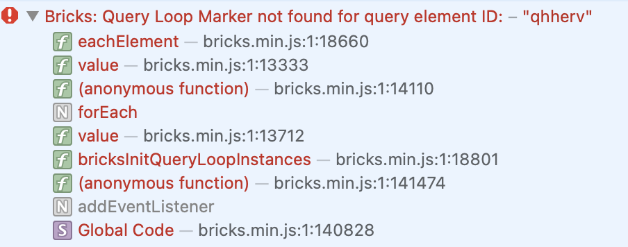 NO BUG: Query loop marker error reported - Bugs - Bricks Community Forum