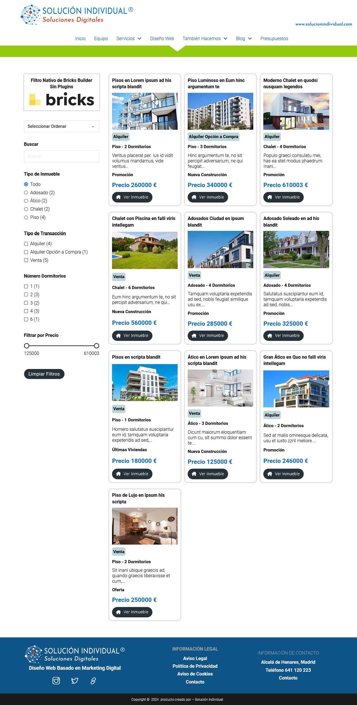 Native Bricks Filters Applied To The Real Estate Sector How To Bricks Community Forum