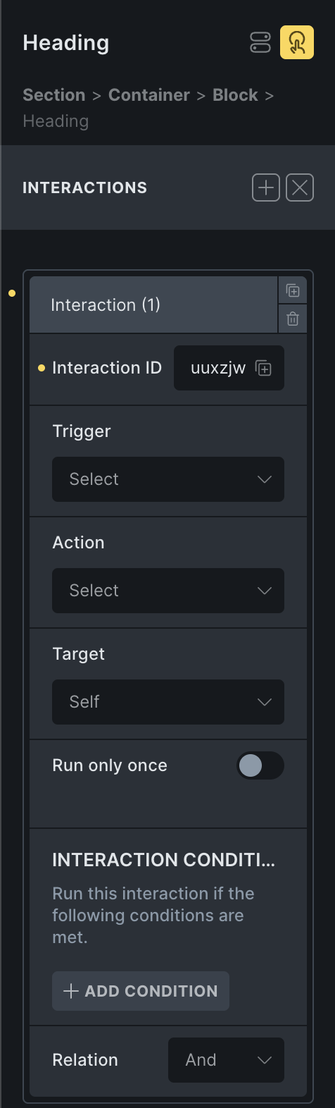 SOLVED: Minor issues in interaction setting ui - Bugs - Bricks Community Forum