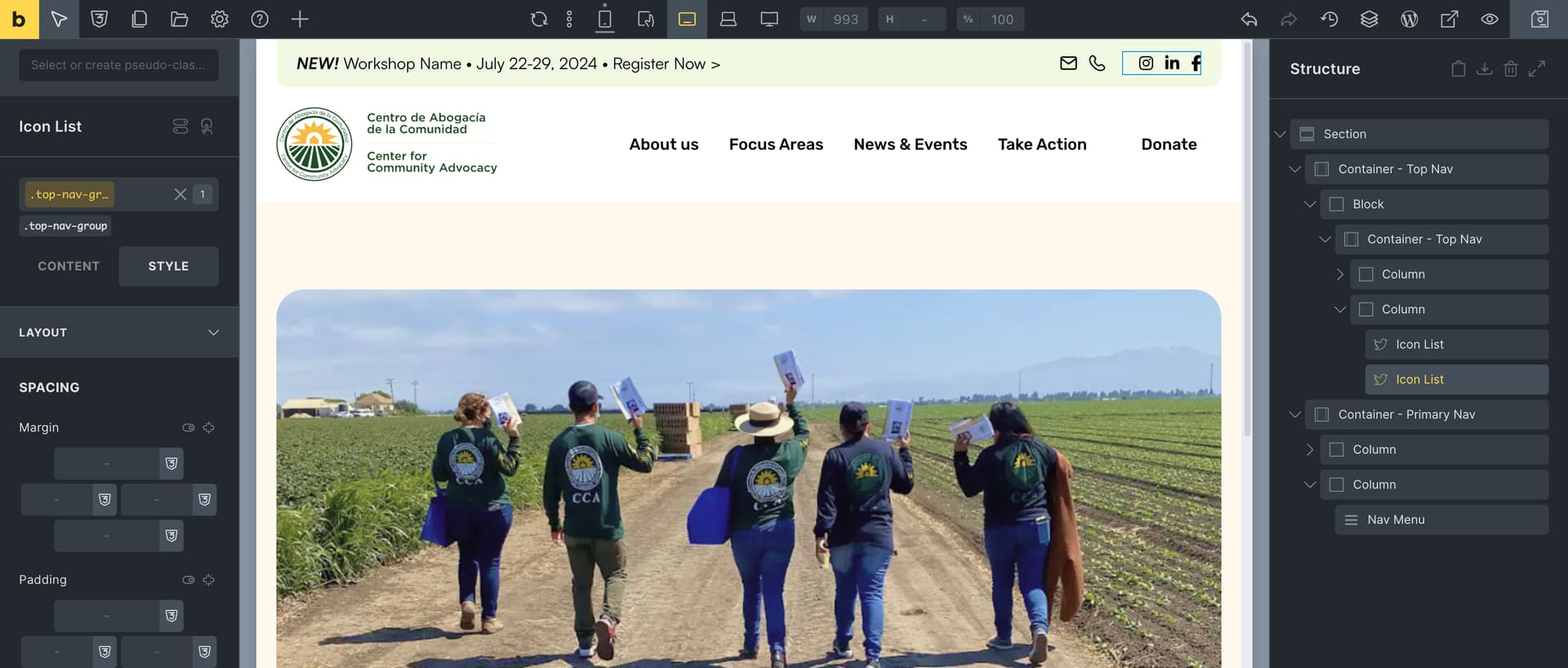 NO BUG: Builder inserting inline styles for margin and padding on the icon list element - Bugs ...
