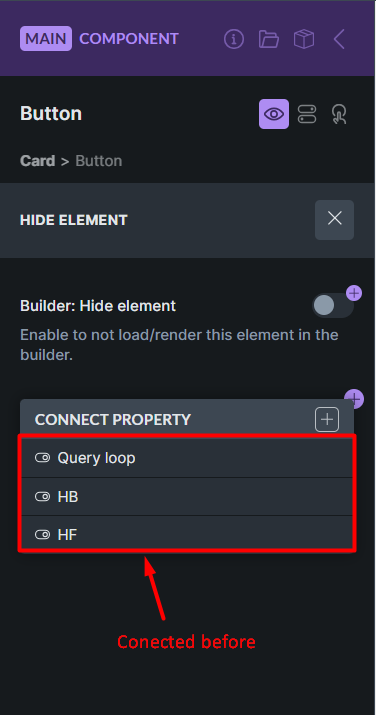 Component connect property: Only show free properties (not connected) - Feature Requests ...