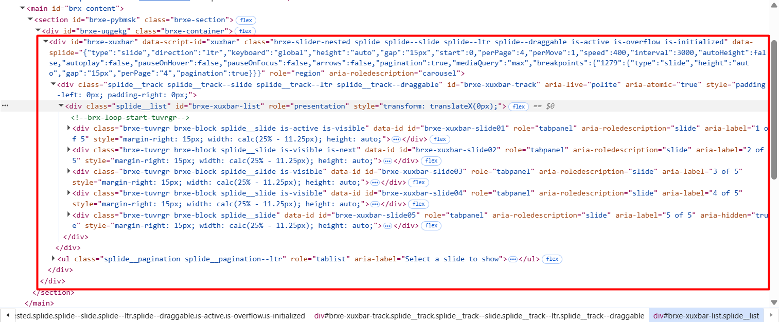 Improving the performance of the nestable slide element and comparing it to webflow - Feature ...