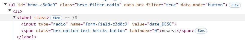 Cleaner code for button mode in radio filters and checkboxes - Feature Requests / Improvements ...