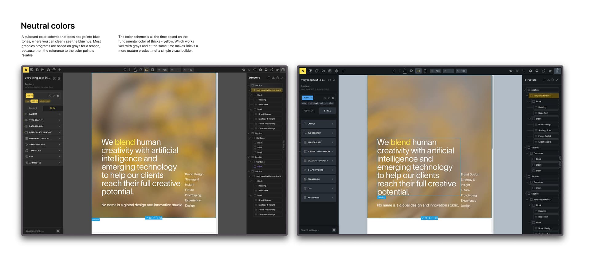Builder UI 2.0: Revamped (more compact version of the interface and ...