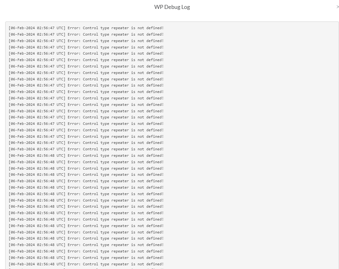 WAIT: Control type repeater is not defined! - Bugs - Bricks Community Forum