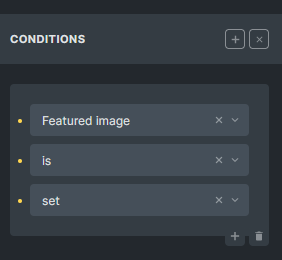 NO BUG: Featured image condition operators different depending on setup - Bugs - Bricks ...