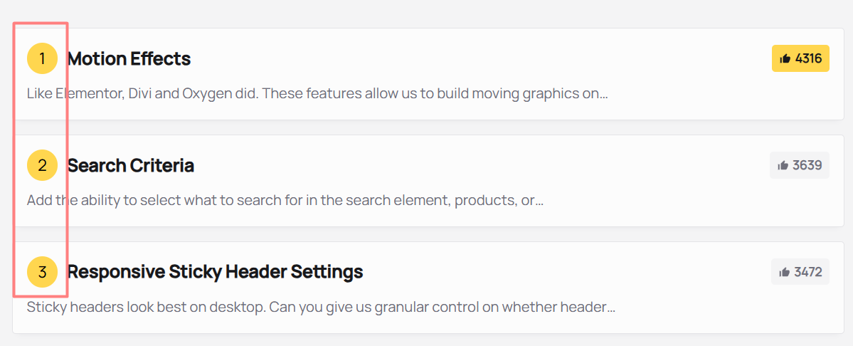 Counter for ideas (Bricks website) - Feature Requests / Improvements - Bricks Community Forum