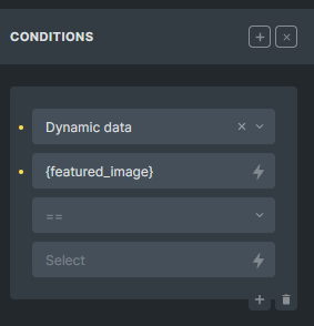 NO BUG: Featured image condition operators different depending on setup - Bugs - Bricks ...