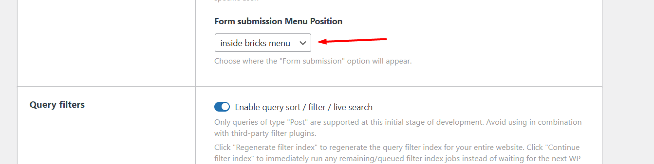 Form submission: Selecting the Form submission position in the WP dashboard - Feature Requests ...