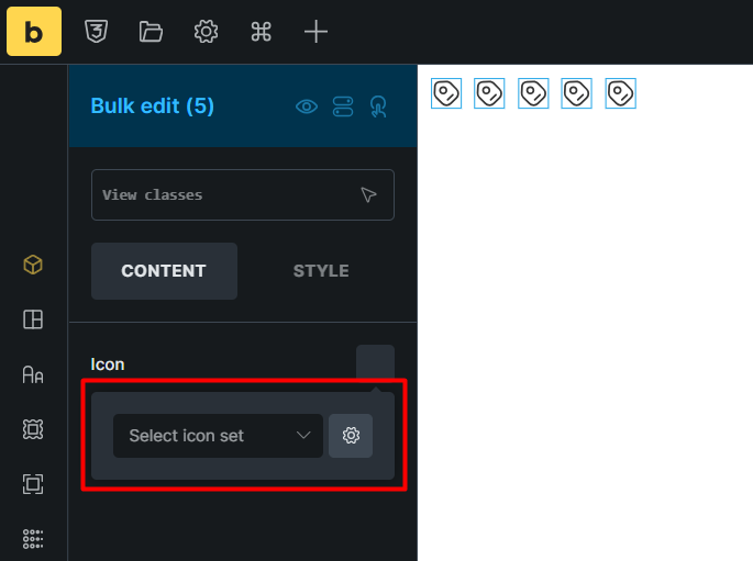 Bulk select: It is not possible to change the color and size of SVG icons - Feature Requests ...