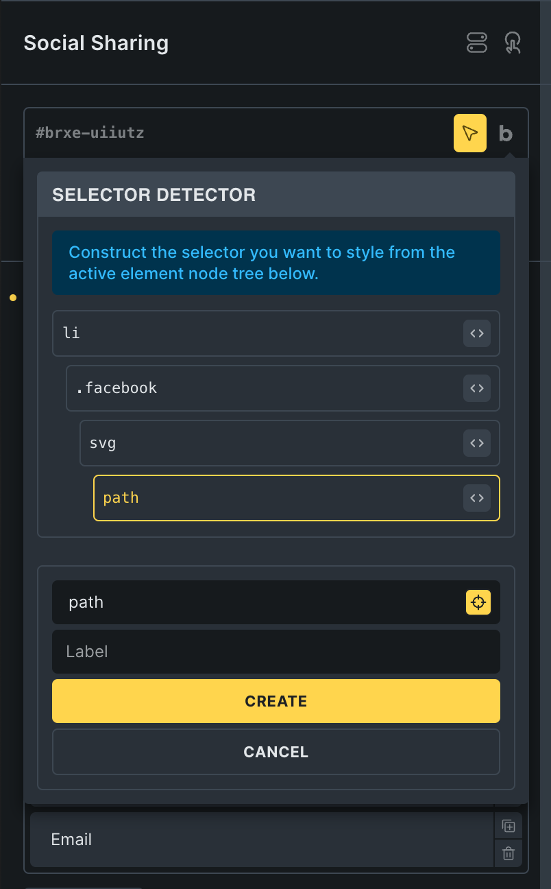 IMPLEMENTED: 2.0 alpha Selector Detector - Doesn't allow selection of element inside nested ...