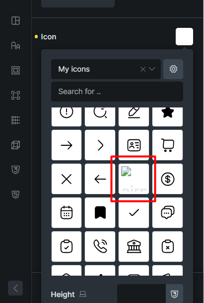 WIP: After deleting the custom icon, the icon will be displayed as broken in the icon palette ...