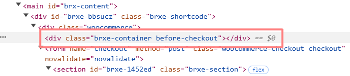SOLVED: Empty div in woocommerce checkout - Bugs - Bricks Community Forum