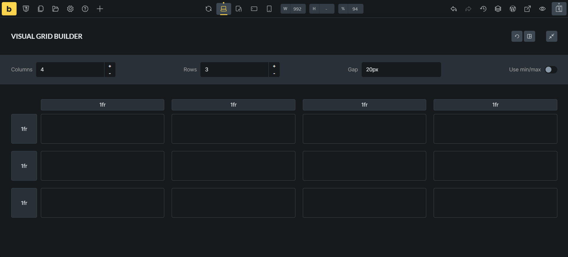 Idea - Full Screen Custom Css / Visual Grid Builder improvement - Feature Requests ...