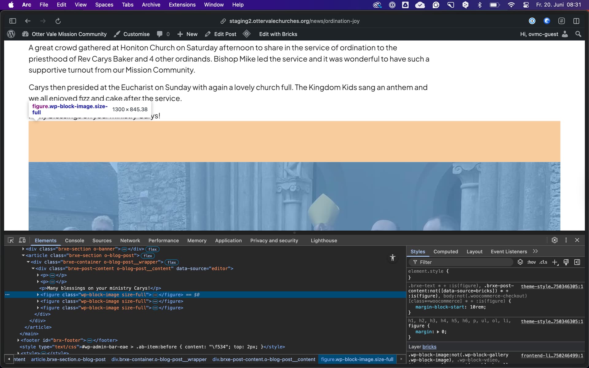 WAIT: Contextual spacing for figure not being applied - Bugs - Bricks Community Forum